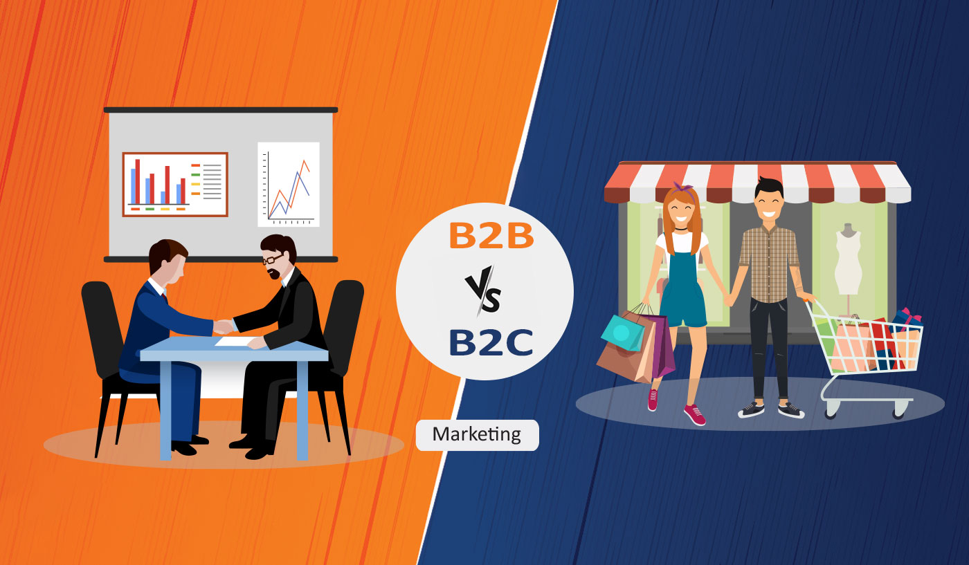 what is the difference between b2b or b2c marketing